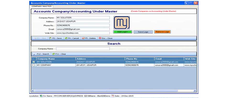 School Account Tally Export | Online Fees | Staff Sallery | SMS Alert