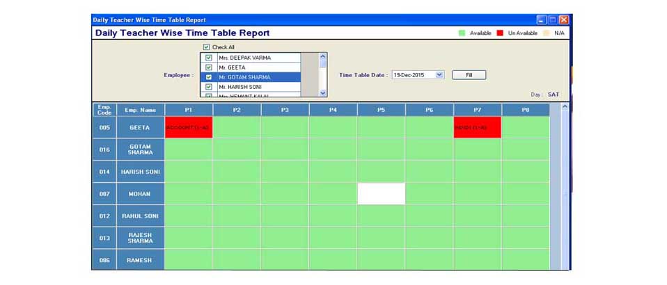 school | Time | Table